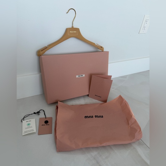 Miu Miu | Accessories | Miu Miu Logo Hanger Gift Box Logo Tissue Paper ...